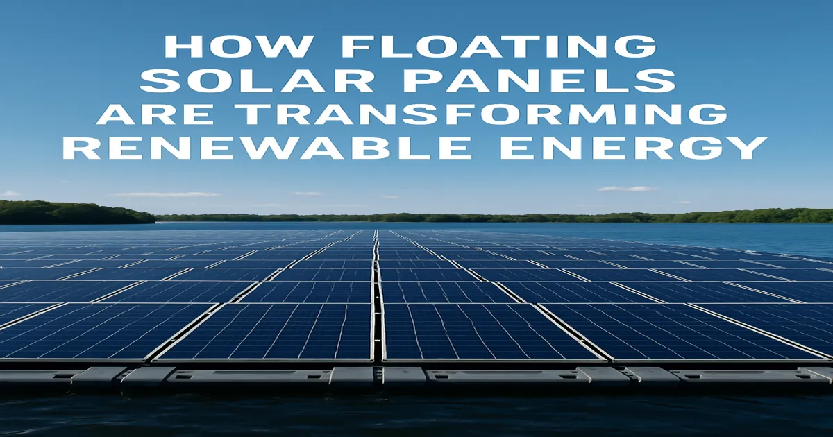 How Floating Solar Panels are Transforming Renewable Energy - Solar ...